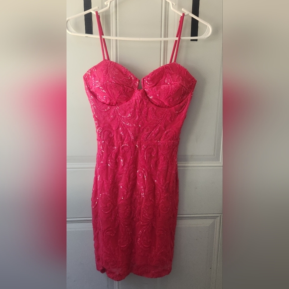 Windsor | Dresses | Sequin Bustier Party Dress | Poshmark